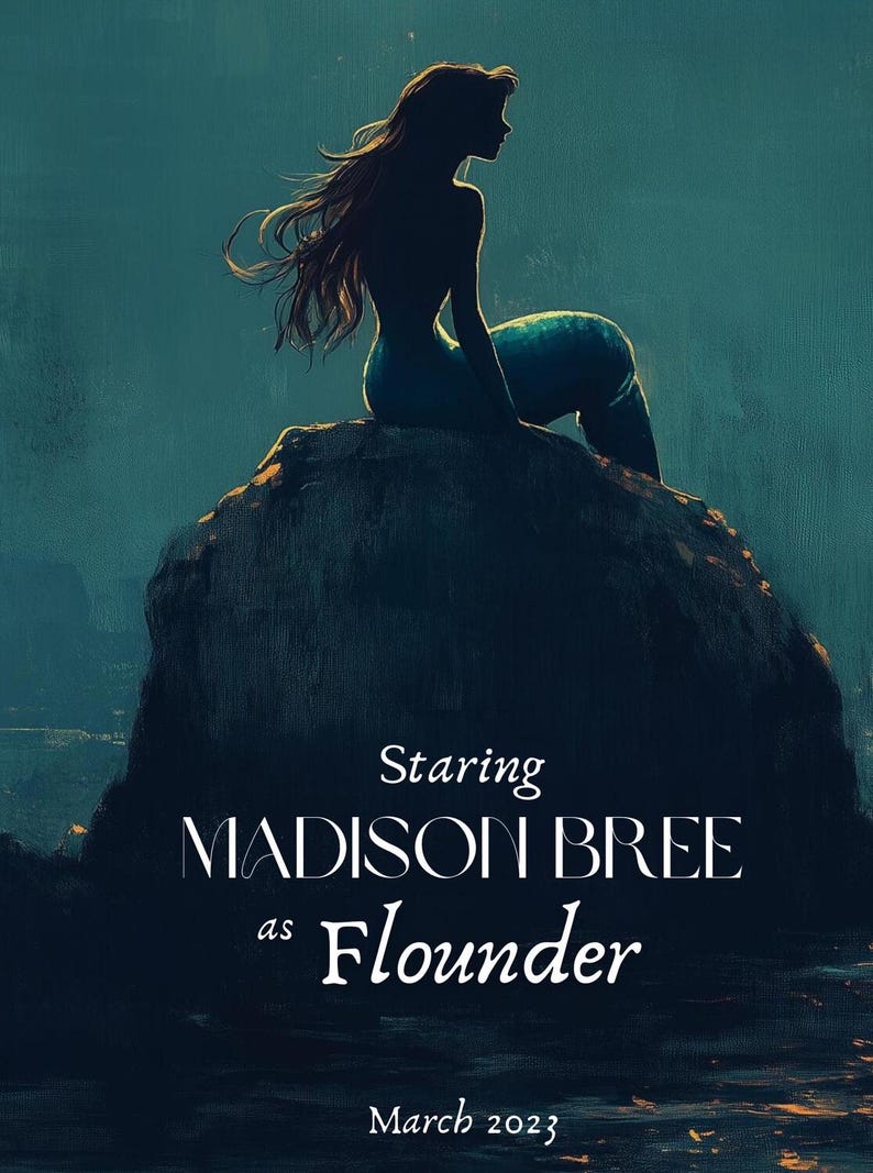 Custom the Little Mermaid Poster | Personalized Theatre Gift | Play ...