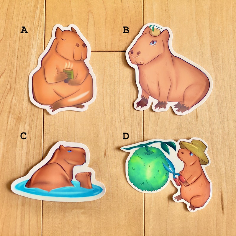 Cute Chibi Capybara - Etsy