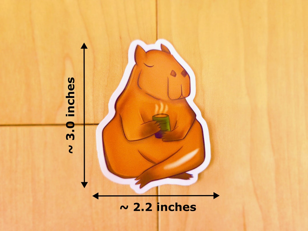 Zen Capybara /cute Kawaii Anime/ Chibi/ Vinyl Sticker/ Emoji/ Animal ...
