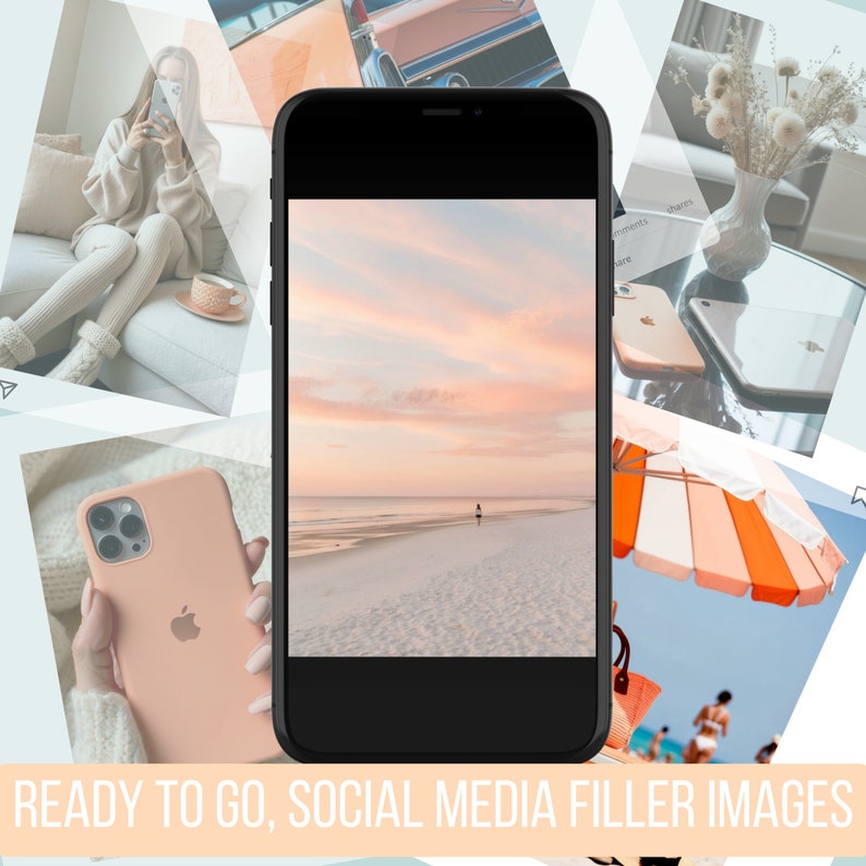 Social Media Aesthetic Photos Peach Stock Images Instant Download and ...