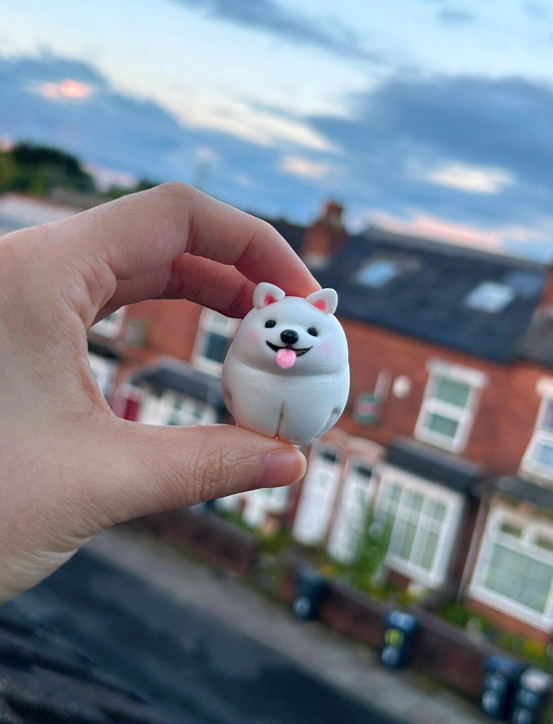 Handcrafted Japanese-inspired Miniature Clay Dog Unique, Non-toxic, and ...