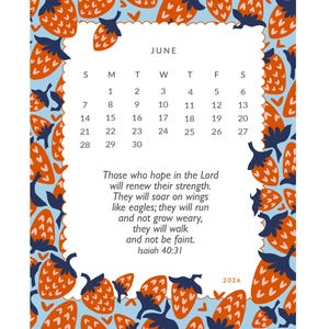 2026 Scripture Calendar | Inspirational Christian Bible Verses | 5x7 ...