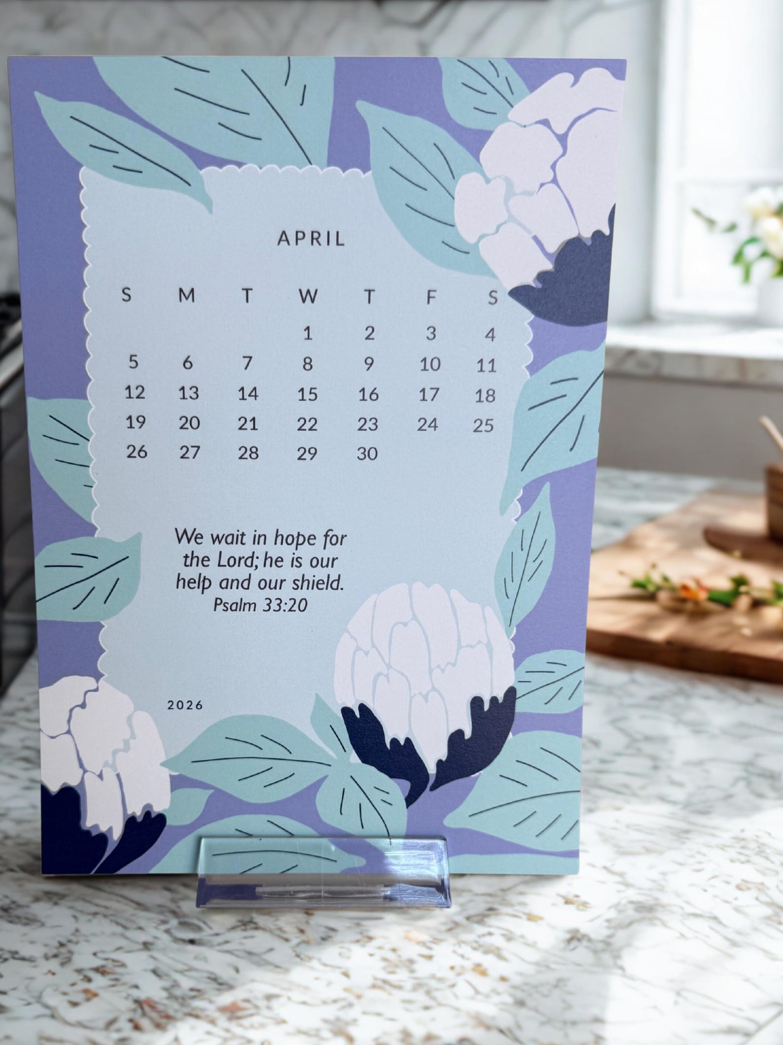 2026 Scripture Calendar | Inspirational Christian Bible Verses | 5x7 ...