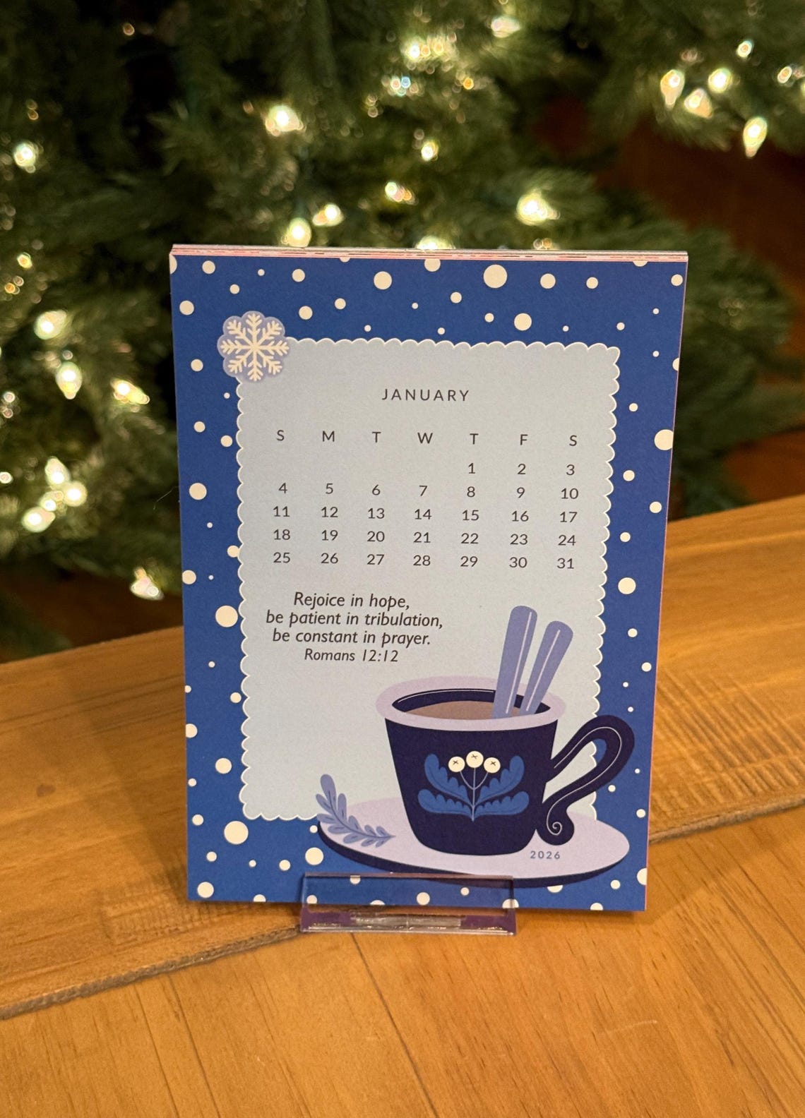 2026 Scripture Calendar | Inspirational Christian Bible Verses | 5x7 ...
