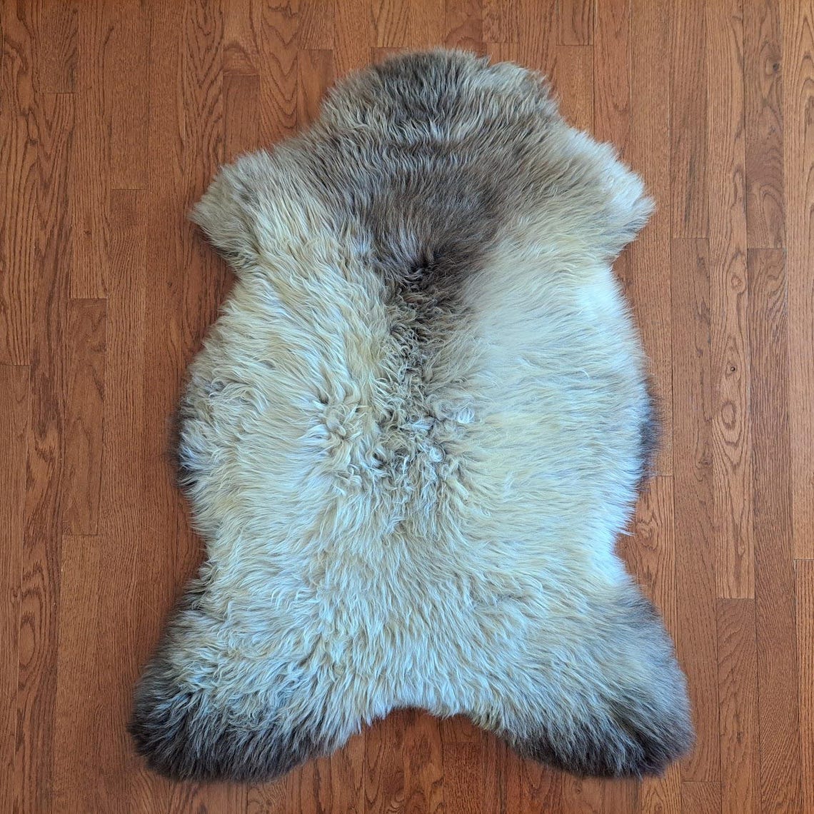 RUSTIC Real Sheepskin Rug - Soft, Cozy, Warm - Genuine Sheepskin ...