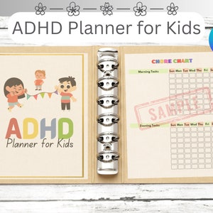 Kids ADHD Planner, Schedule, Routine, Chores, Tasks, Reminders, Ebook ...