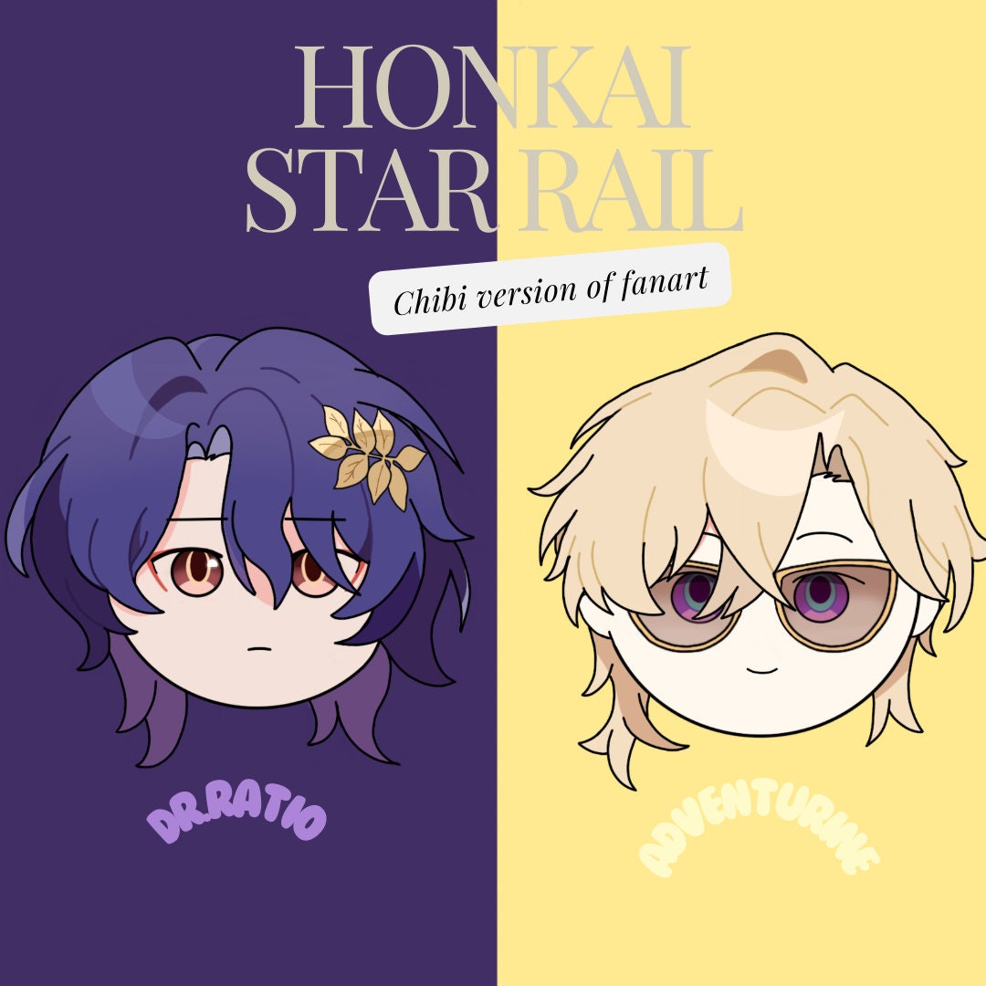 Honkai Star Rail Chibi Version of Fanart (dr Ratio and Adventuring) Png ...