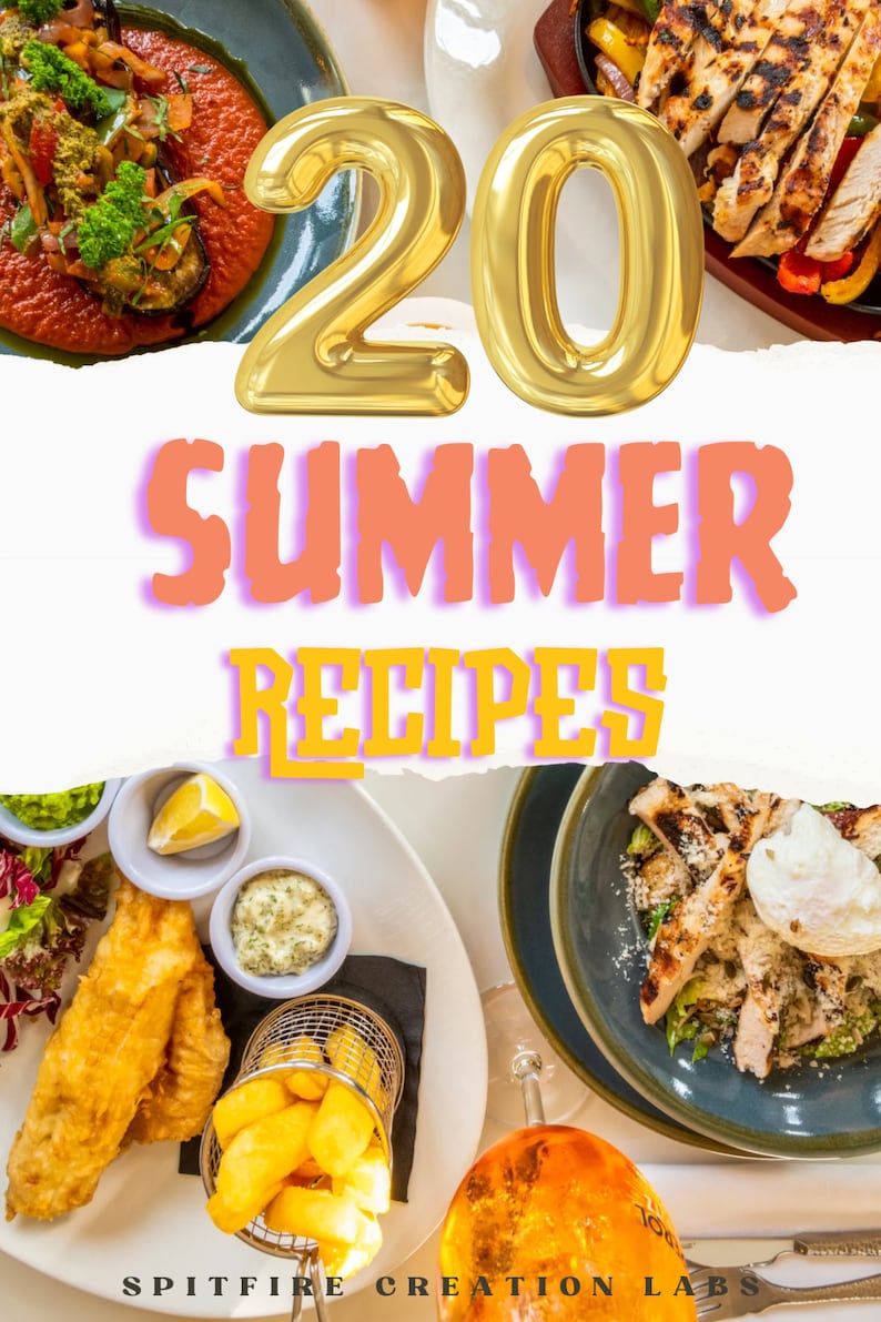 20 Easy to Make Summer Meal Recipe Cookbook - Etsy