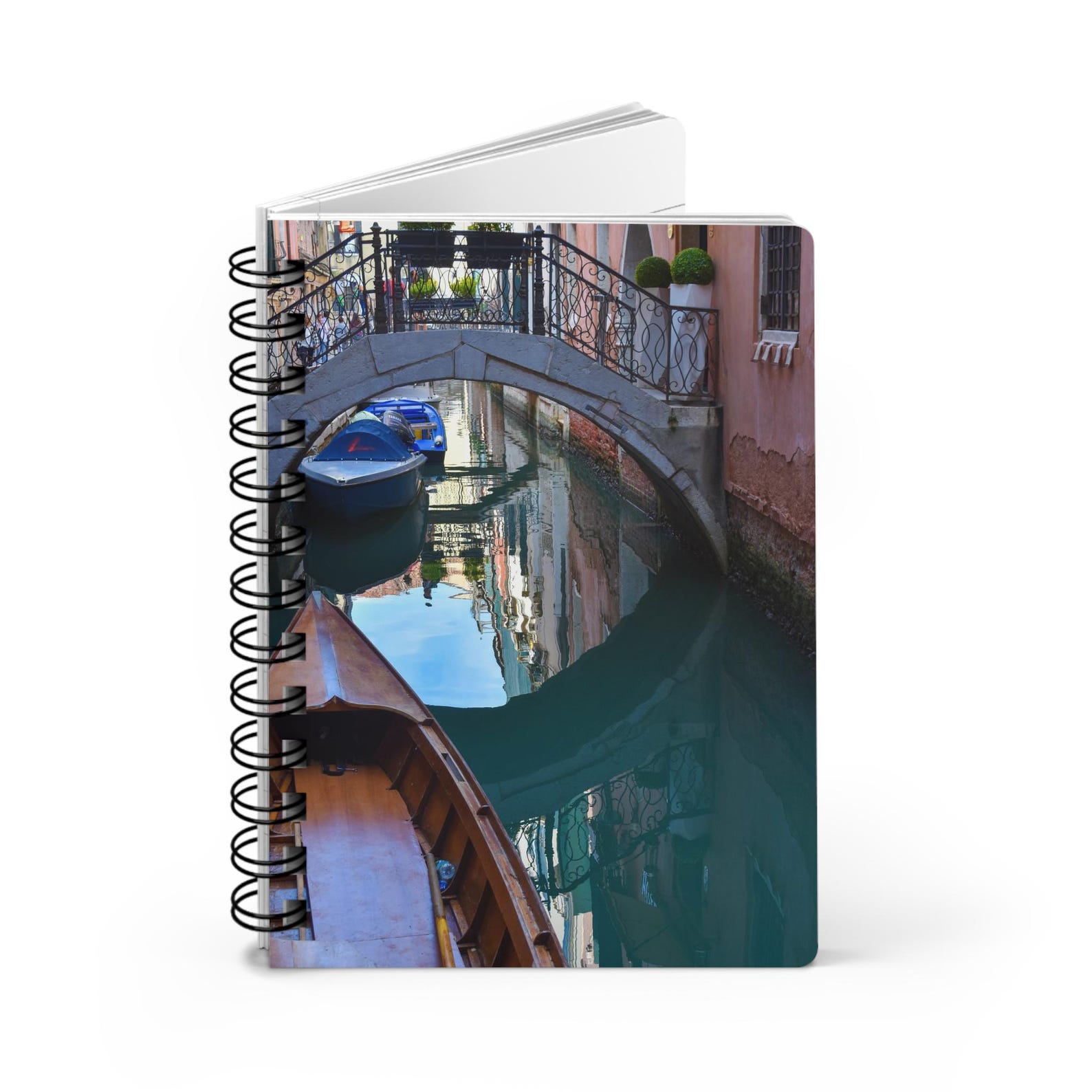 Venice Canal Spiral Bound Journal | Travel Sketchbook, Italy Notebook ...