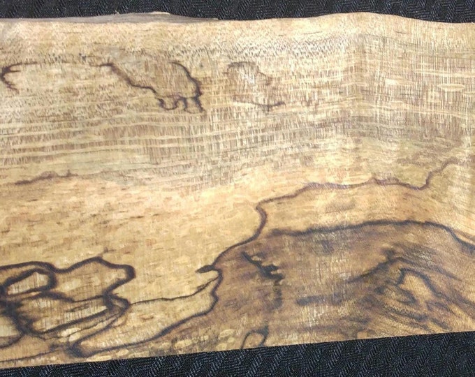 Spalted Maple Curly Tiger Blank 06 | Live Edge | - Etsy