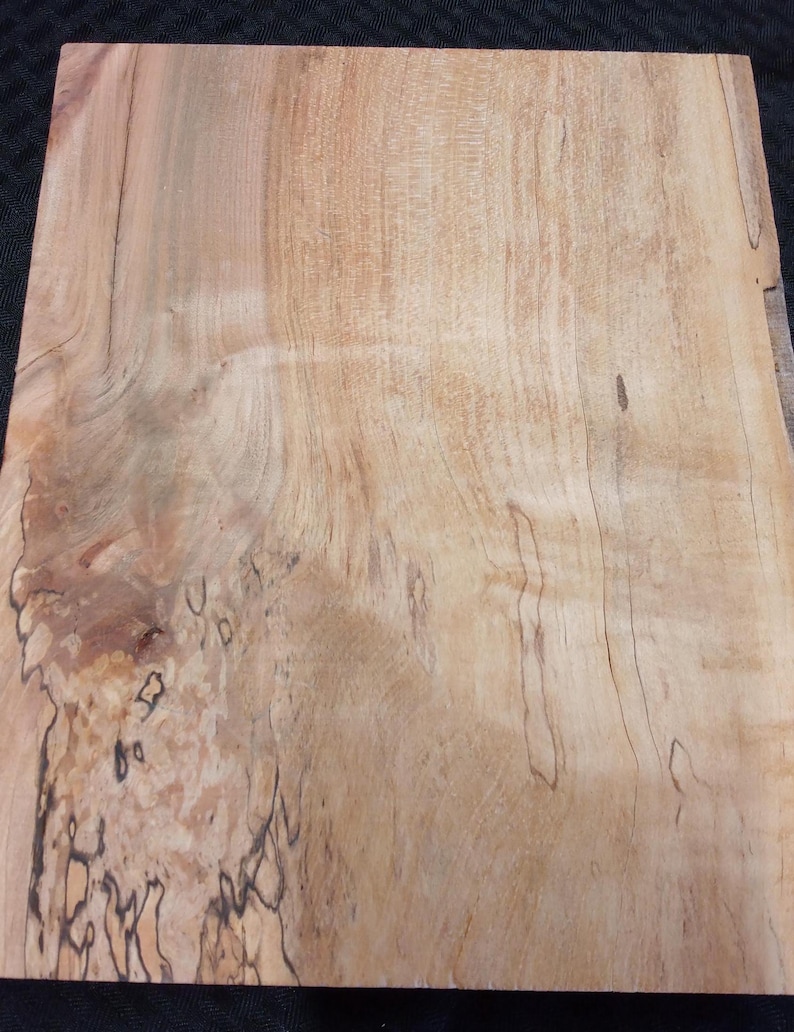 Spalted Curly Maple Blank 10 | 8"x10" | Live Edge | - Etsy