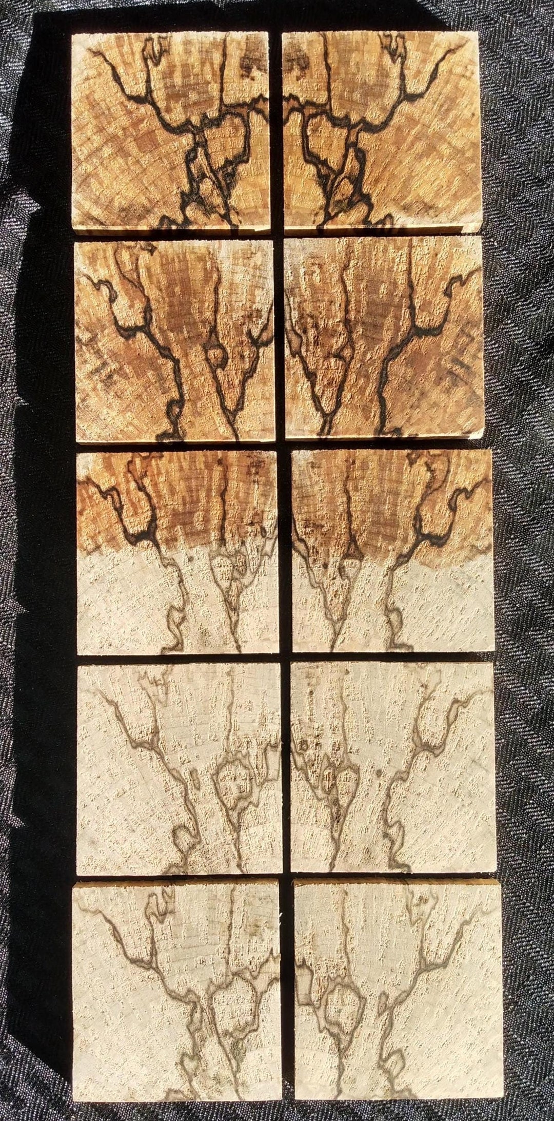 Spalted Maple End Grain Inlay Blank Sets | 2 3/8" X 5/16" - Etsy