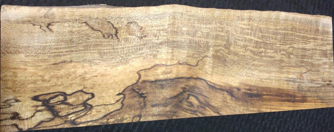 Spalted Maple Curly Tiger Blank 06 | Live Edge | - Etsy