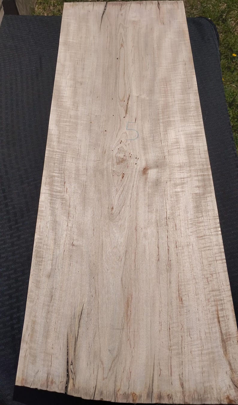 Spalted Curly Red Maple Live Edge Lumber - Etsy