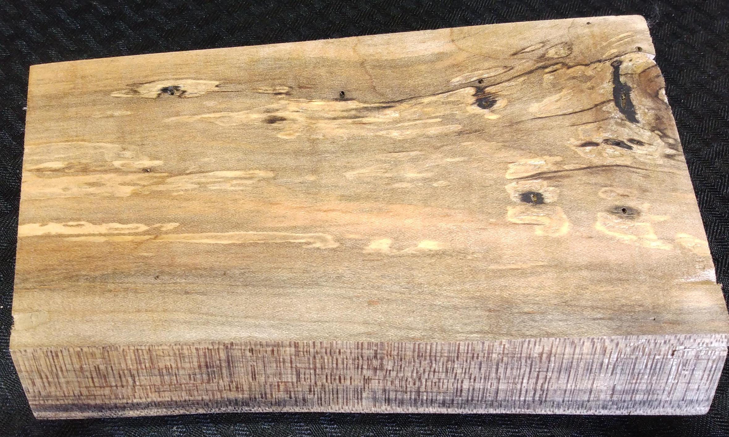 Spalted Maple Blank 04 | 7"x4" | Live Edge | - Etsy
