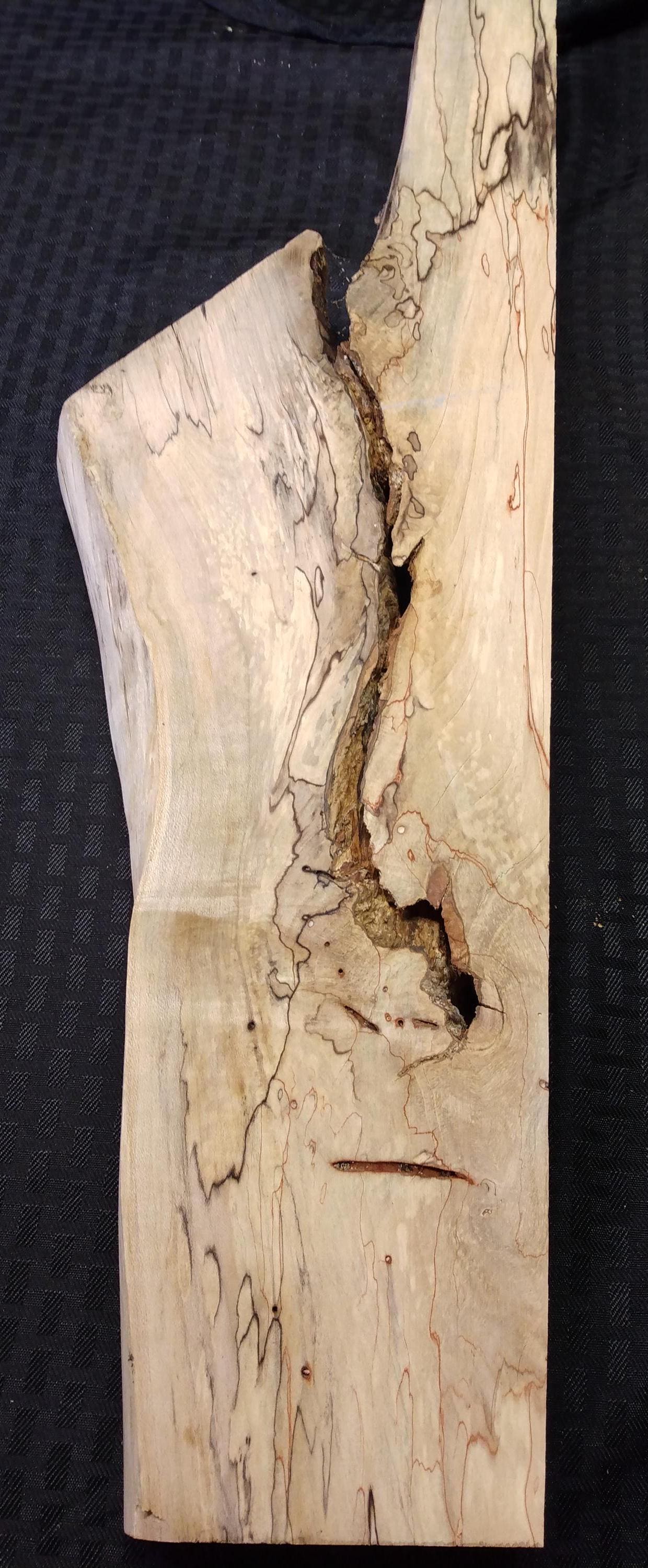 Spalted Maple Blank 12 | 7"x24" | Live Edge | - Etsy