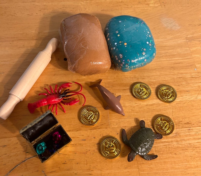 Mini Playdough Ocean Kit - Etsy