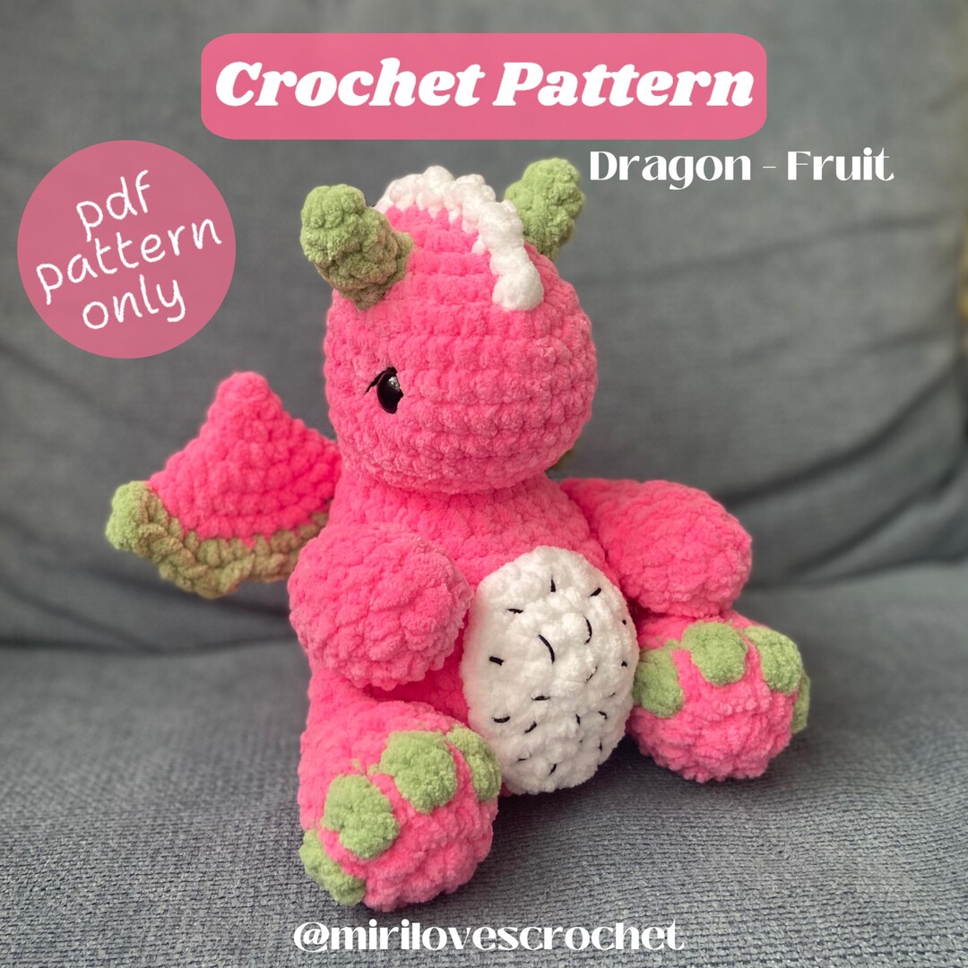 Dragon-fruit Crochet Pattern - Etsy