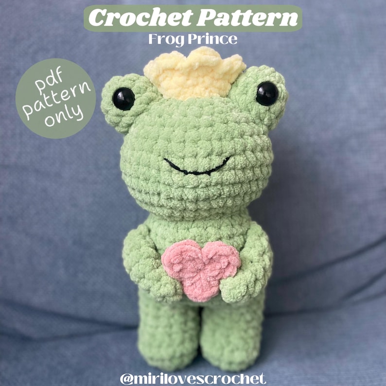 Frog Prince Crochet Pattern - Etsy