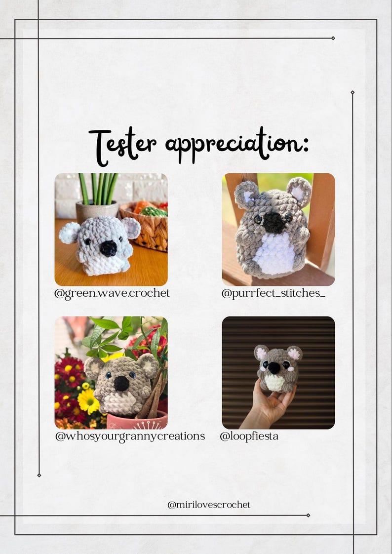 Kenny the Koala Crochet Pattern - Etsy