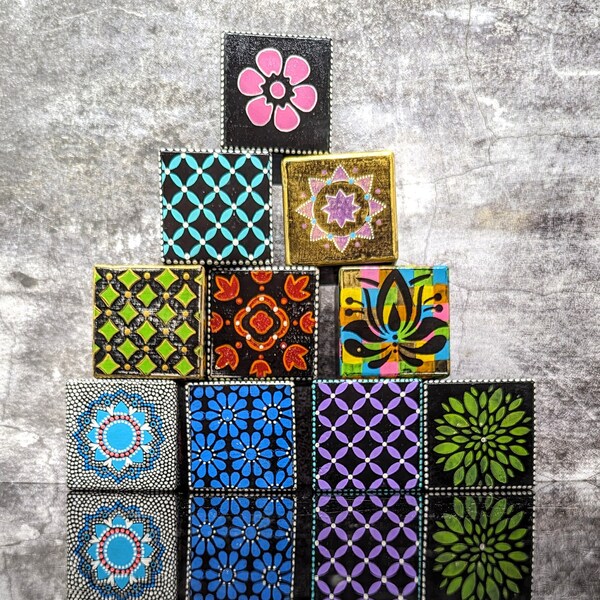 Painted Blocks - Etsy