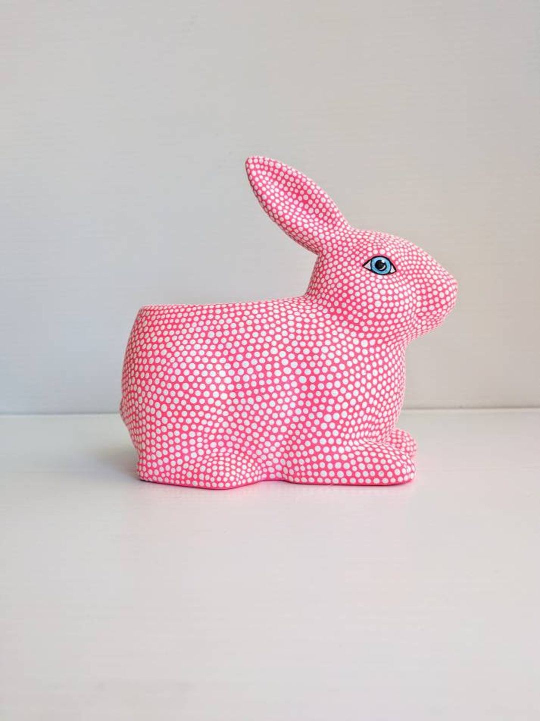 Bunny Planter Ceramic Bunny Pot Pink Bunny - Etsy