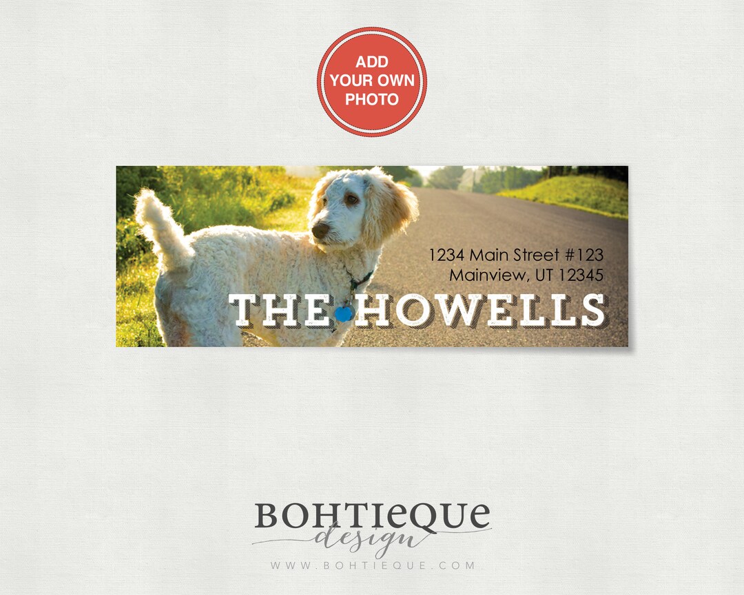 Photo Return Address Labels – Custom Address Labels – photo Stickers ...