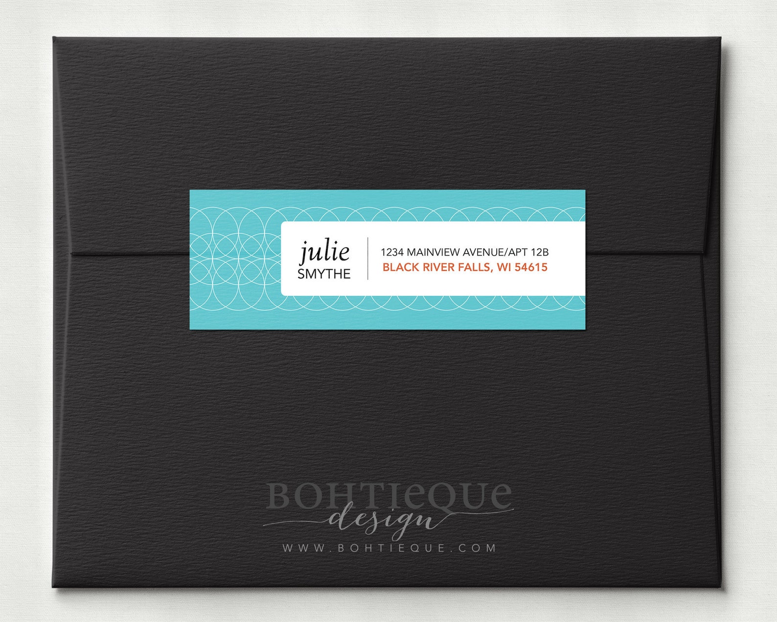 Sky Circles Personalized Return Address Label for Best Friend | Etsy