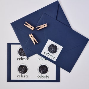 Star Signs Constellation Return Address Labels: Set of 40 - Etsy