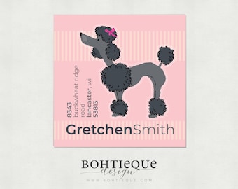 Poodle Address Labels - Etsy