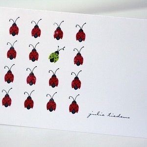Ladybug Personalized Notecard Set - Etsy