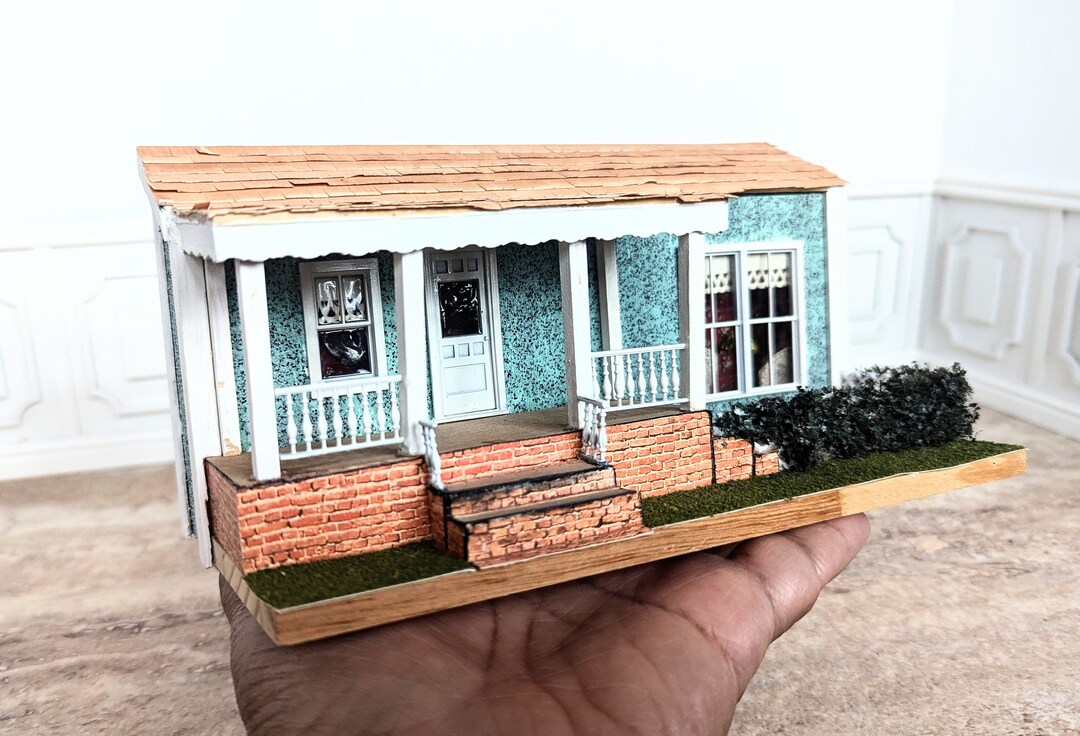 1/48 Quarter Scale Dollhouse Miniature Home Front Porch Vignette - Etsy