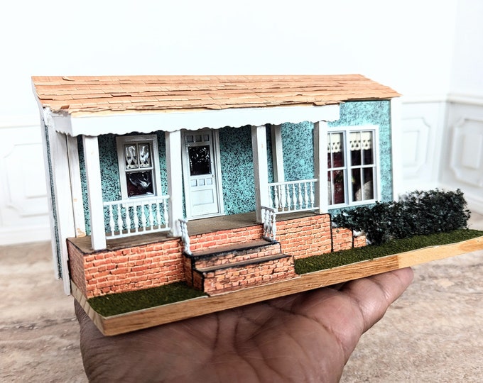 1/48 Quarter Scale Dollhouse Miniature Home Front Porch Vignette - Etsy