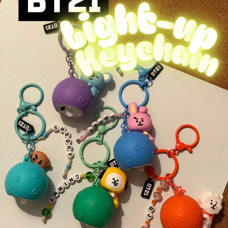 Light up Anime Keychain - Etsy