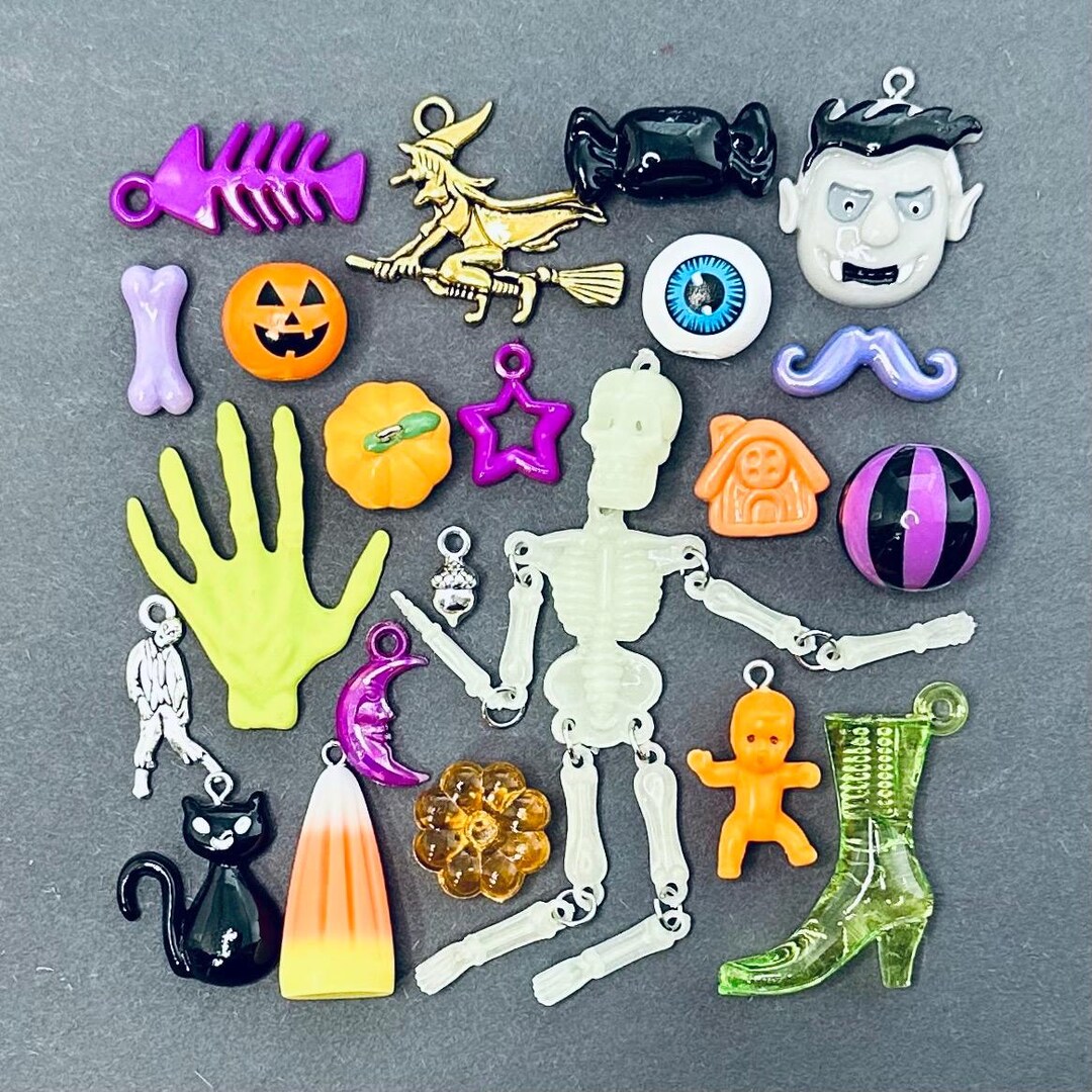 A Halloween Collection of Miniature Trinkets and Charms - Etsy