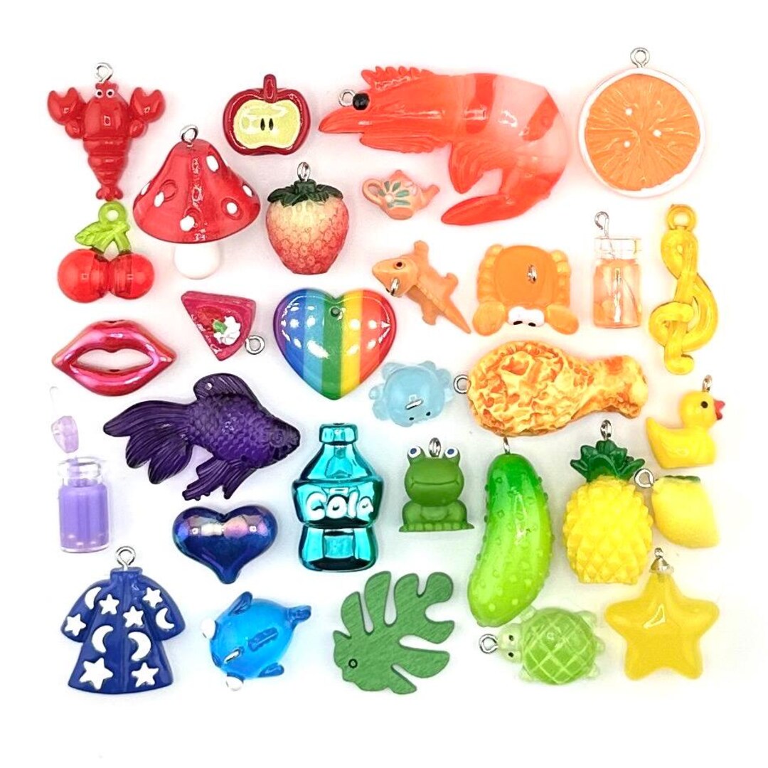 Rainbow Collection of Miniature Trinkets and Charms - Etsy