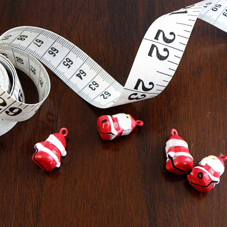 Santa Jingle Bell (qty 4) - Etsy
