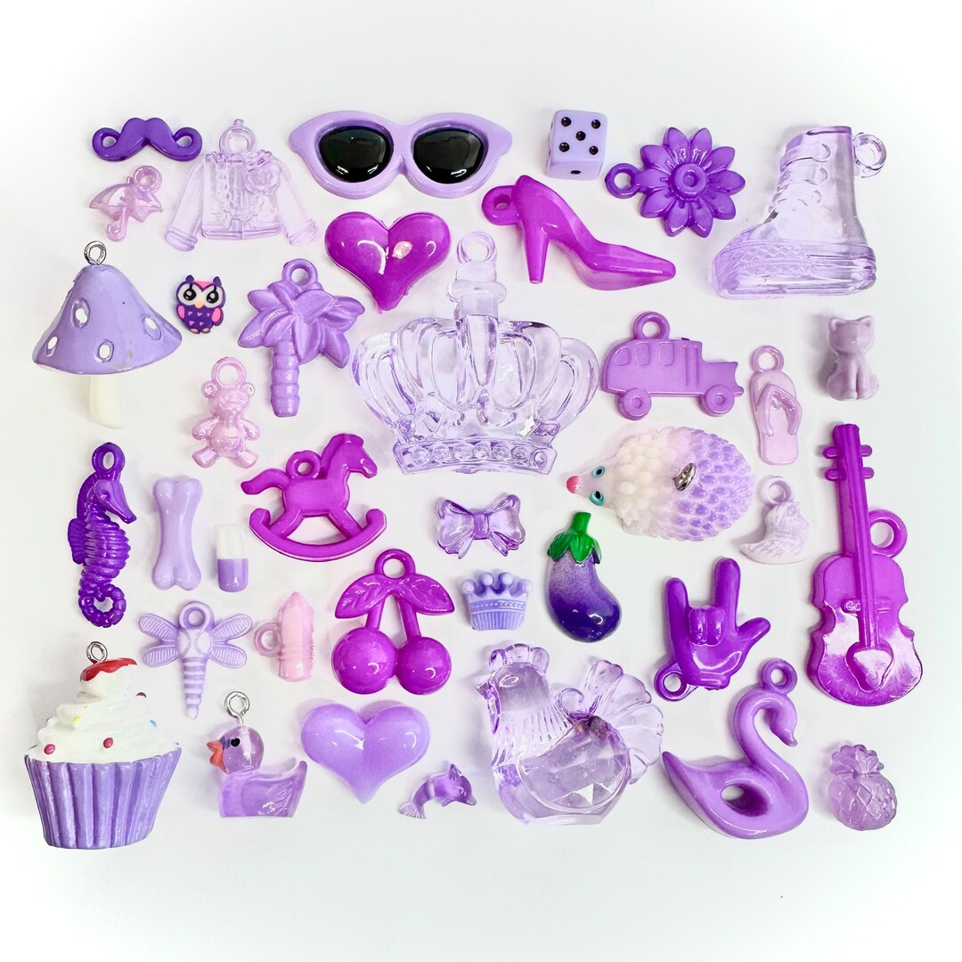 Purple Lovers Collection of Miniature Trinkets and Charms - Etsy