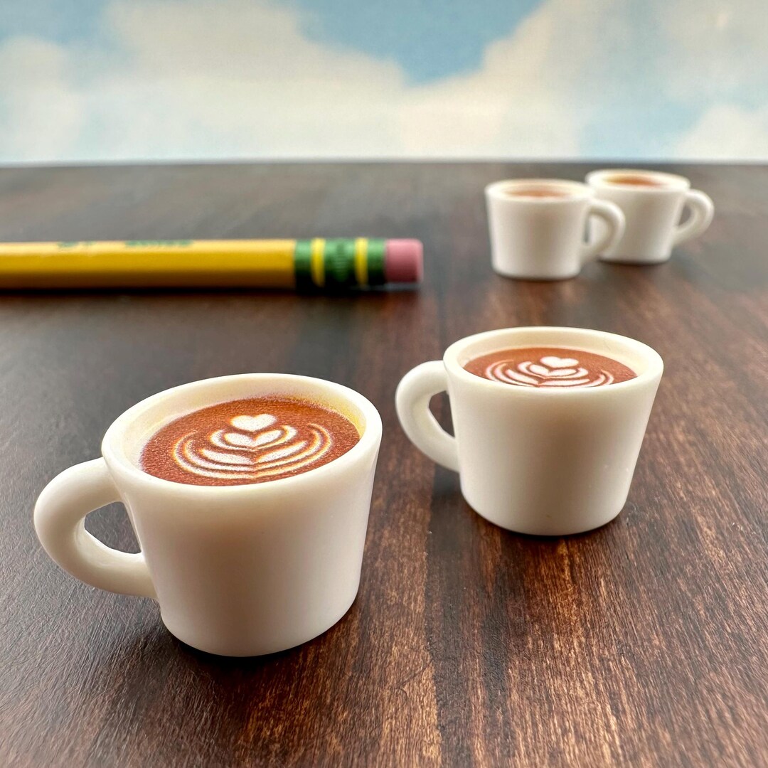 Miniature Coffee Cups (qty 4) - Etsy