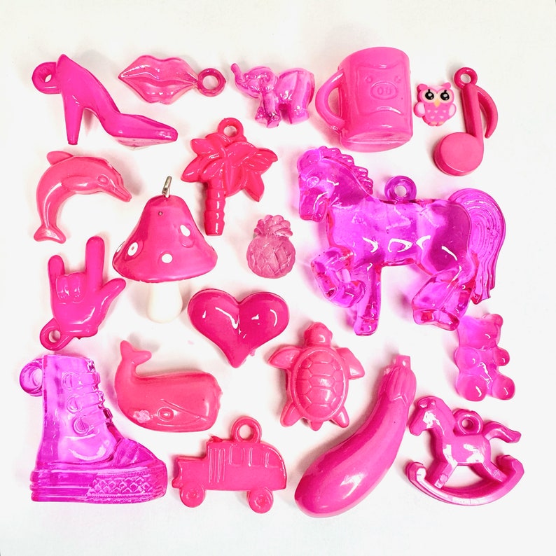 All Pink Premium Collection of Miniature Trinkets and Charms - Etsy