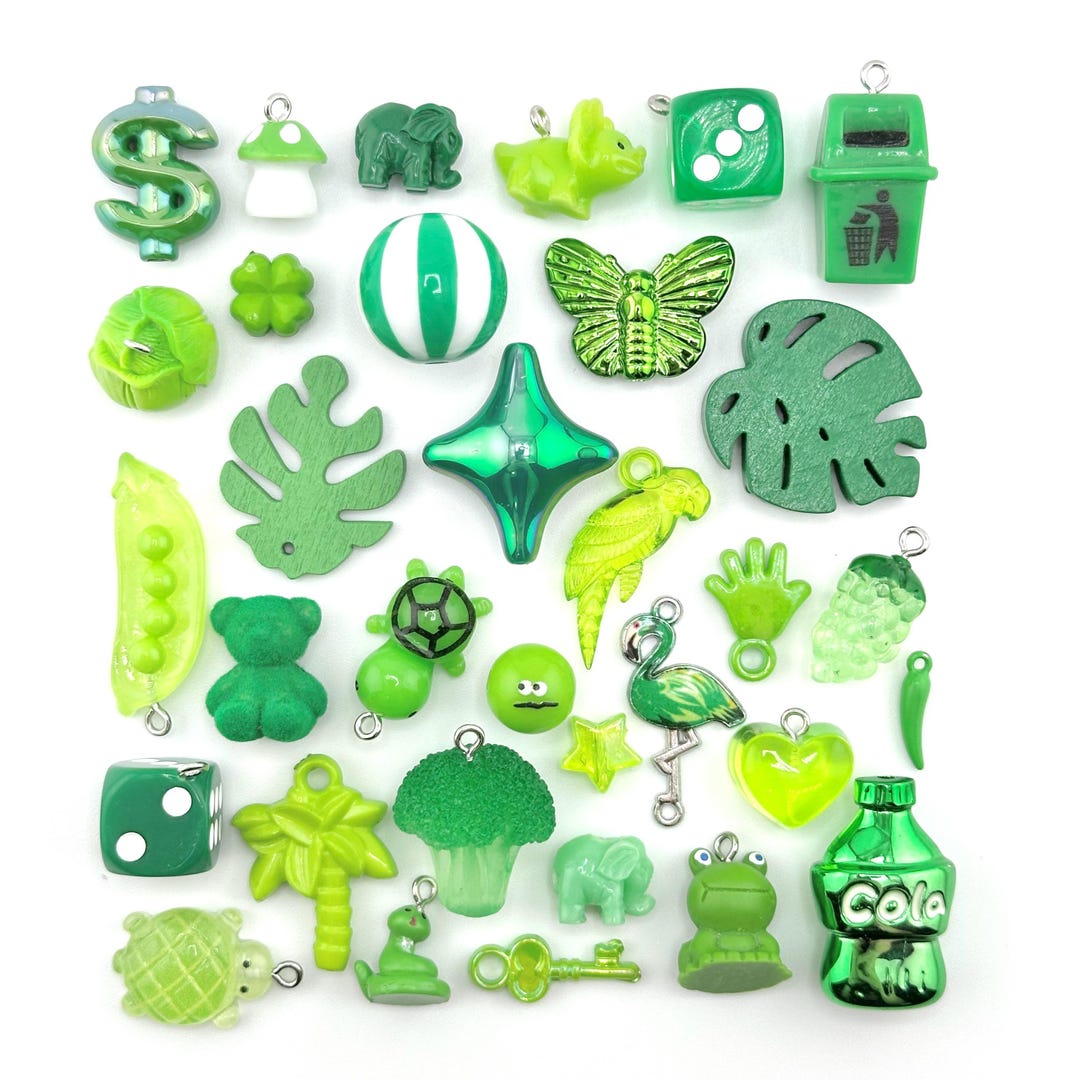 Green With Envy Miniature Trinkets and Charms - Etsy