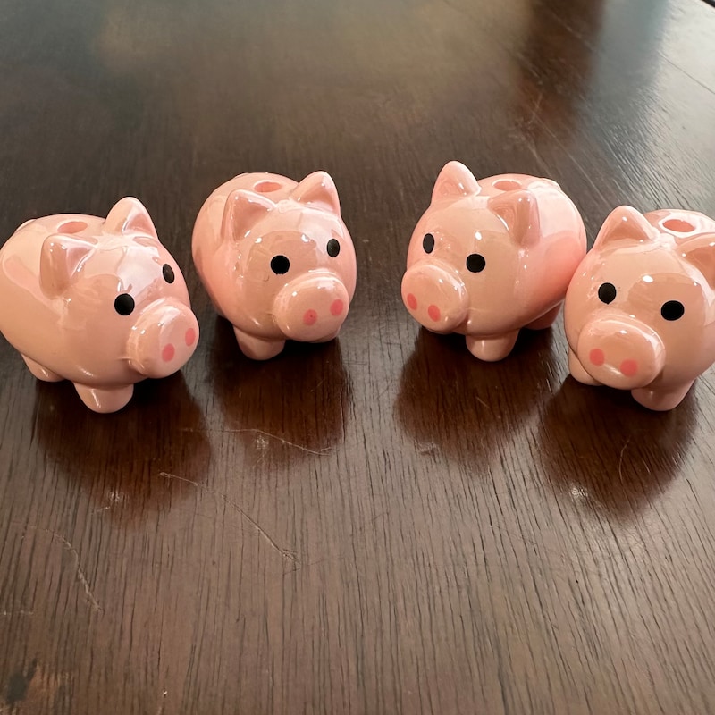 Lampwork Bead Pig - Etsy