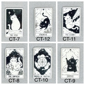 Miniature Kitty Cat Tarot Cards Charms - Pick Six (6) or Full Deck - Etsy