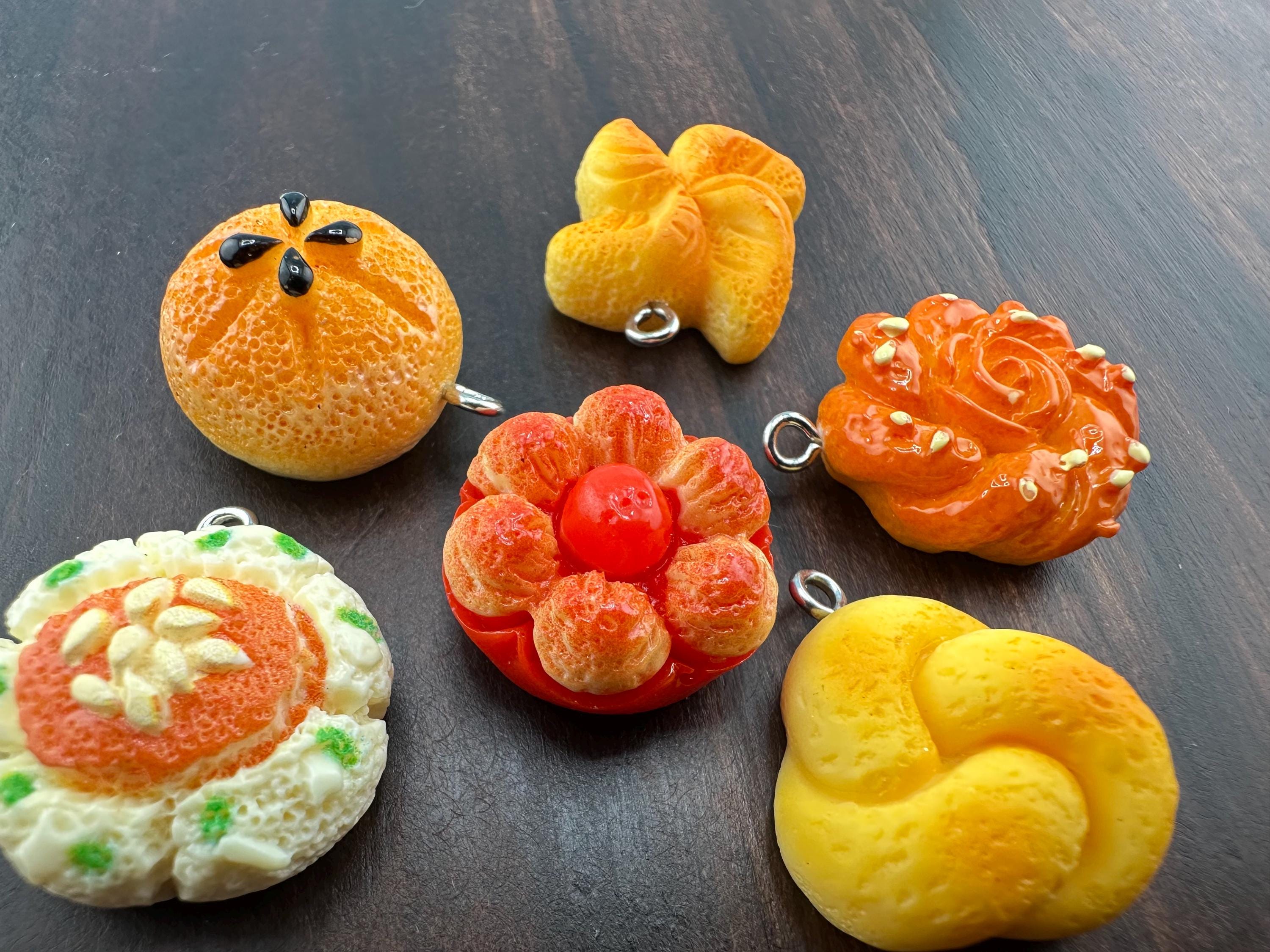 Miniature Bread Charms (qty 6) - Etsy
