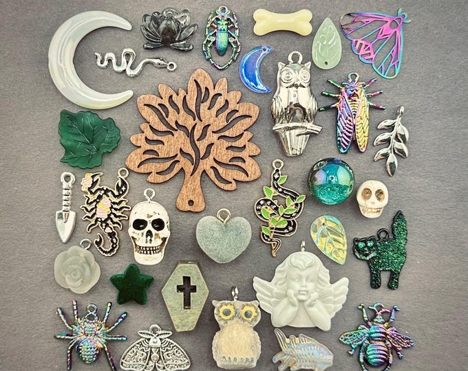 A Mystic Moon Gothic Collection of Miniature Trinkets and Charms - Etsy