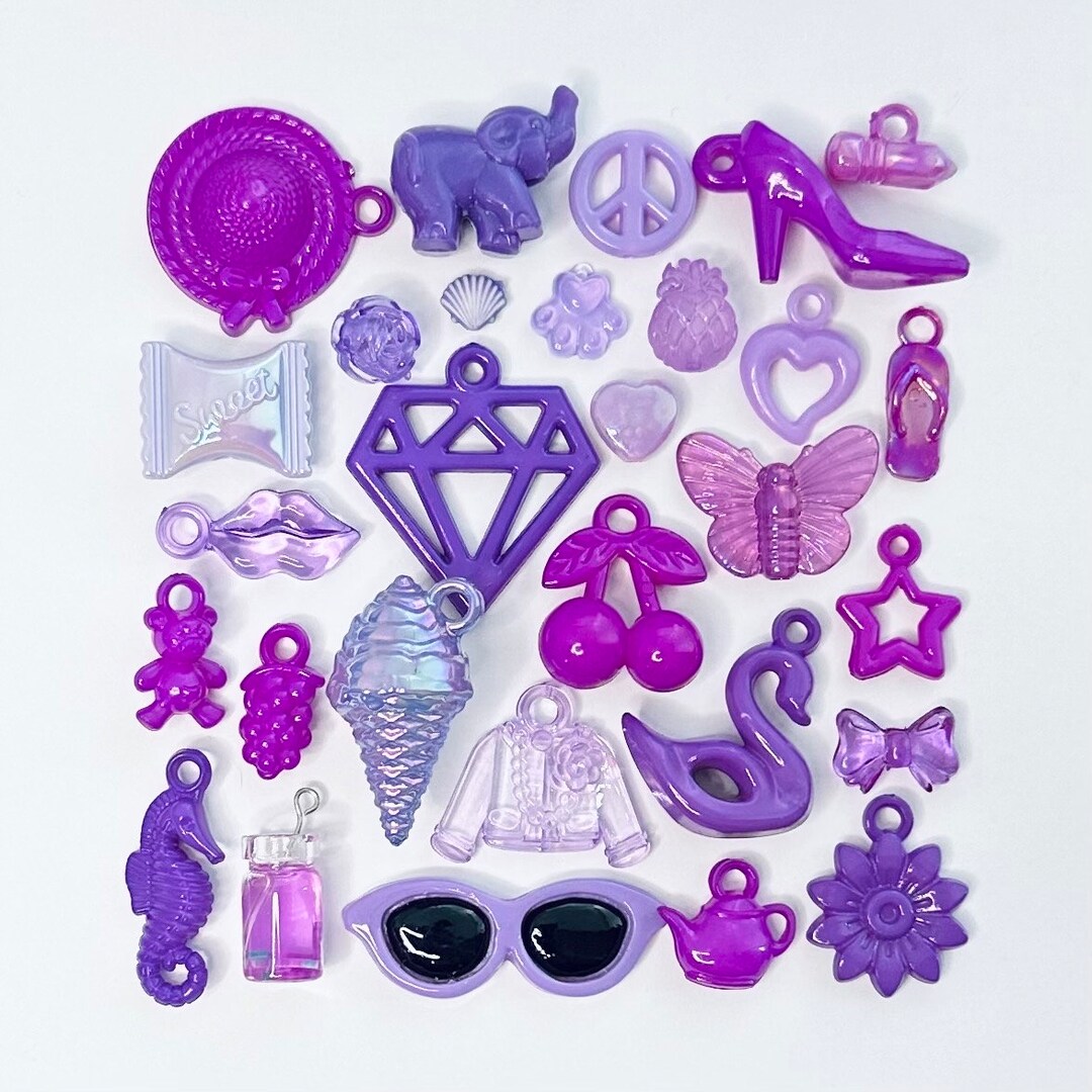 Purple Lovers Collection of Miniature Trinkets and Charms - Etsy