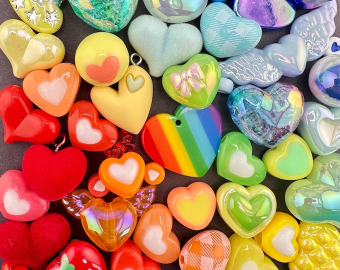 Rainbow Valentine Collection of Miniature Trinkets and Charms - Etsy