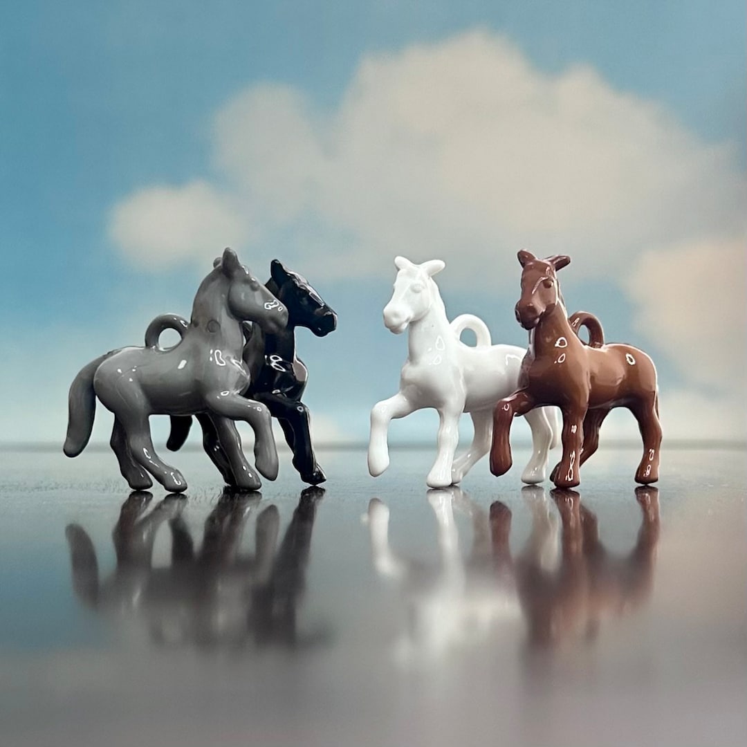 Horse Charms - You Pick the Color (qty 4) - Etsy