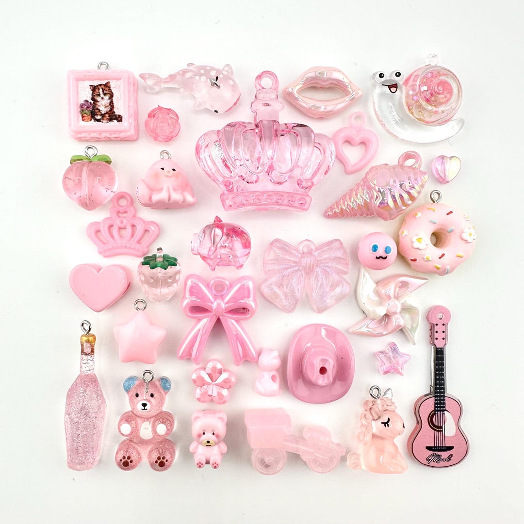 All Pink! Premium Collection of Miniature Trinkets and Charms - Etsy