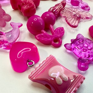 All Pink Premium Collection of Miniature Trinkets and Charms - Etsy